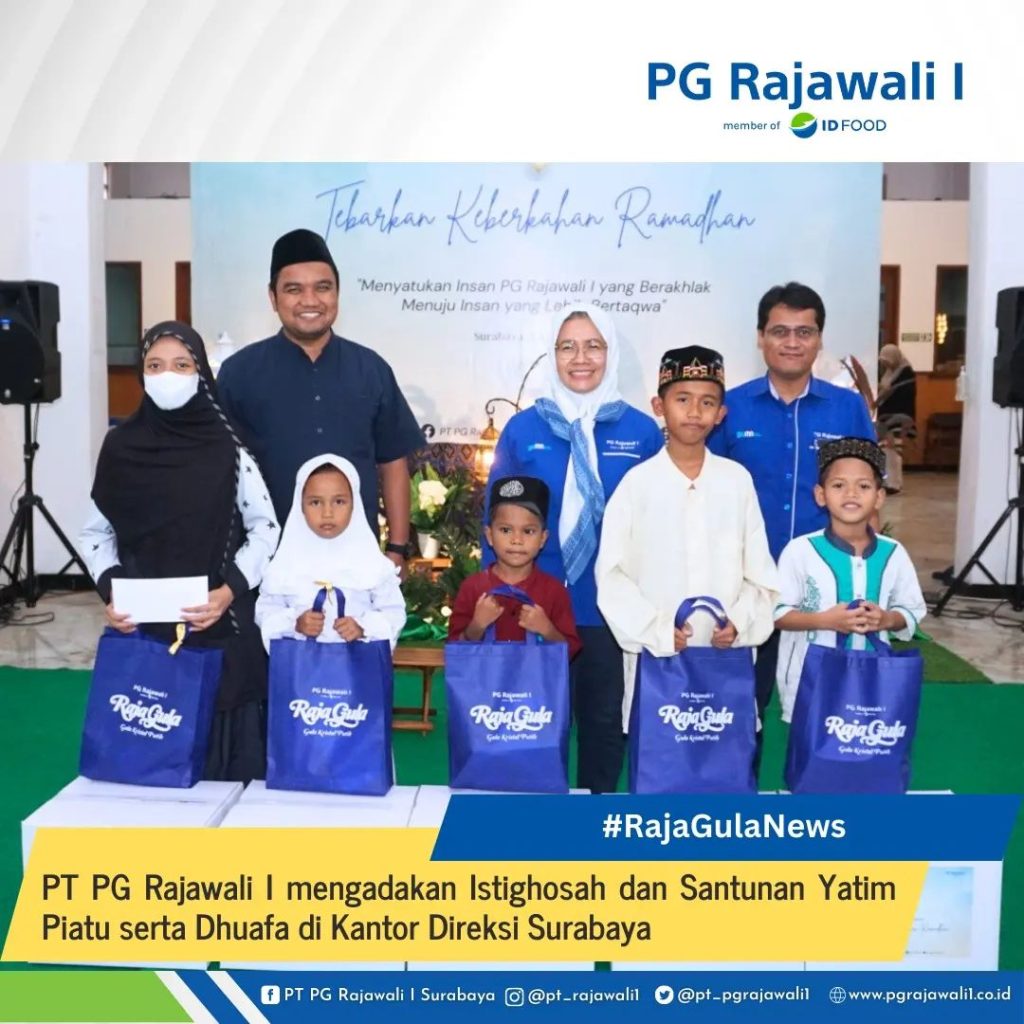 PT PG Rajawali I mengadakan Istighosah dan Santunan Yatim Piatu serta ...
