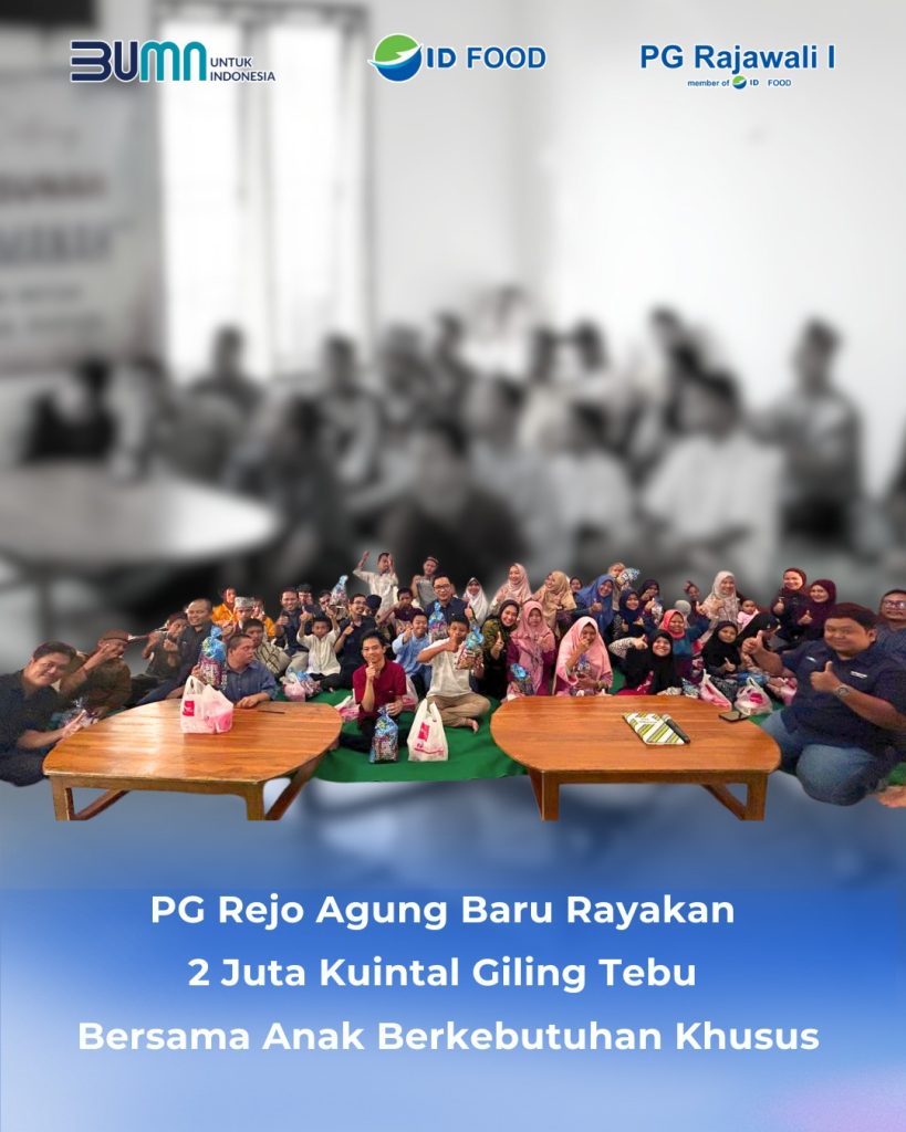 PT PG Rajawali I Unit PG Rejo Agung Baru Tasyakuran Capain Tebu 2 Juta Kuintal Bersama Anak ...